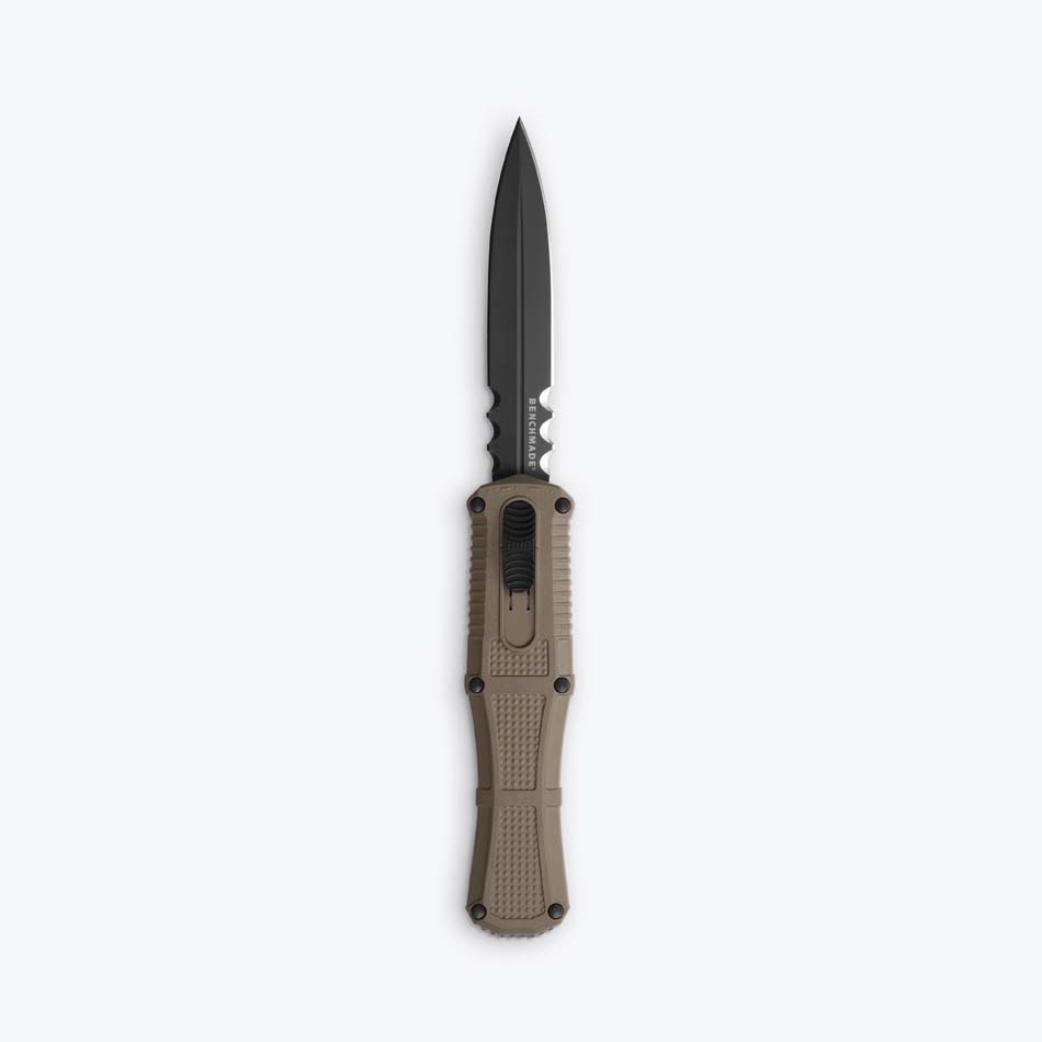Benchmade 3370SGY-1 Claymore OTF SERRATED Automatic 3.89" CPM-D2 Ranger ...