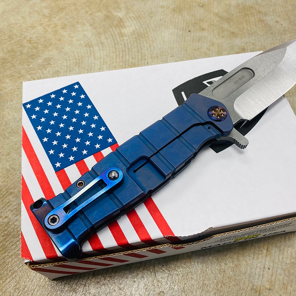 Medford USMC Fighter Flipper 4.25" S35VN SATIN Blade Chimera Handle ...