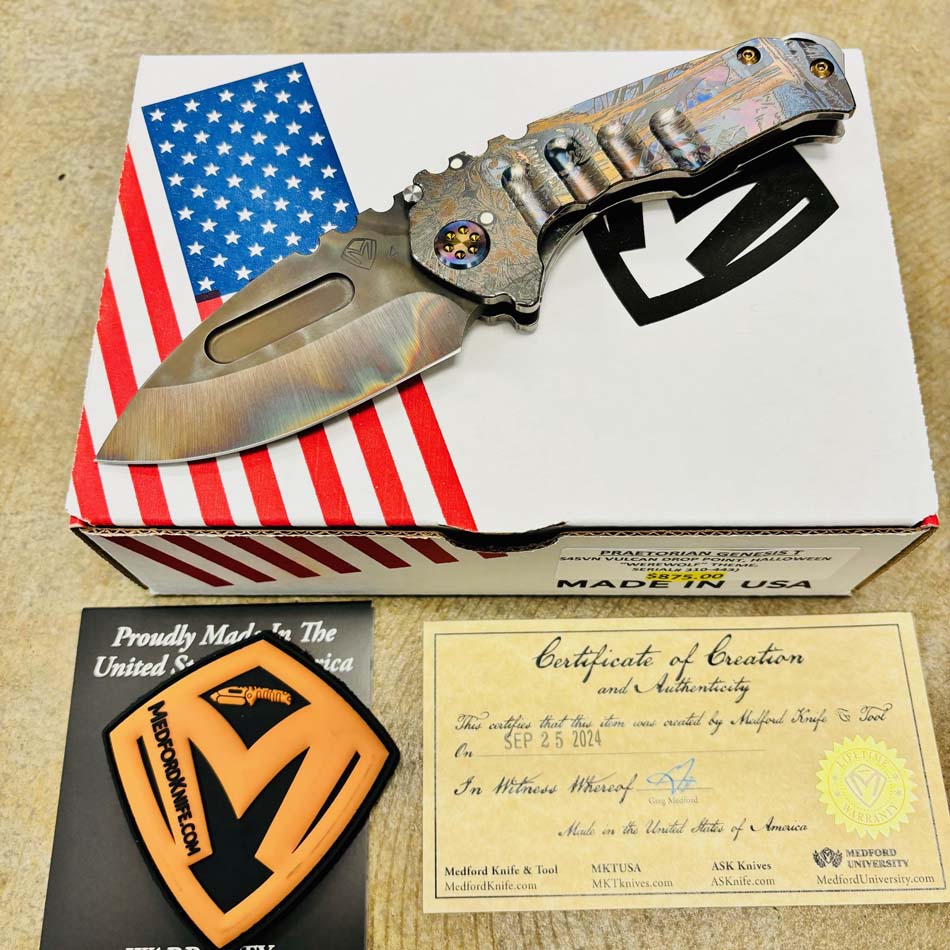 Medford Praetorian Genesis T S45VN Vulcan 3.3" Drop Point Halloween ...
