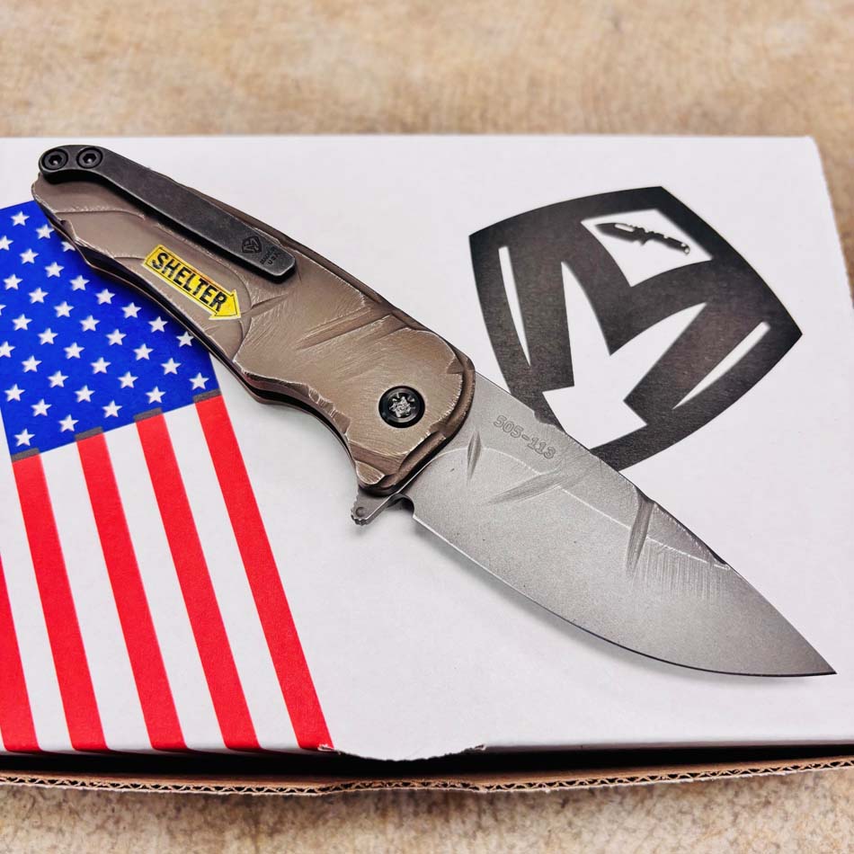 Medford Smooth Criminal Ti S45VN 3" Acid Distressed Fallout Blade ...