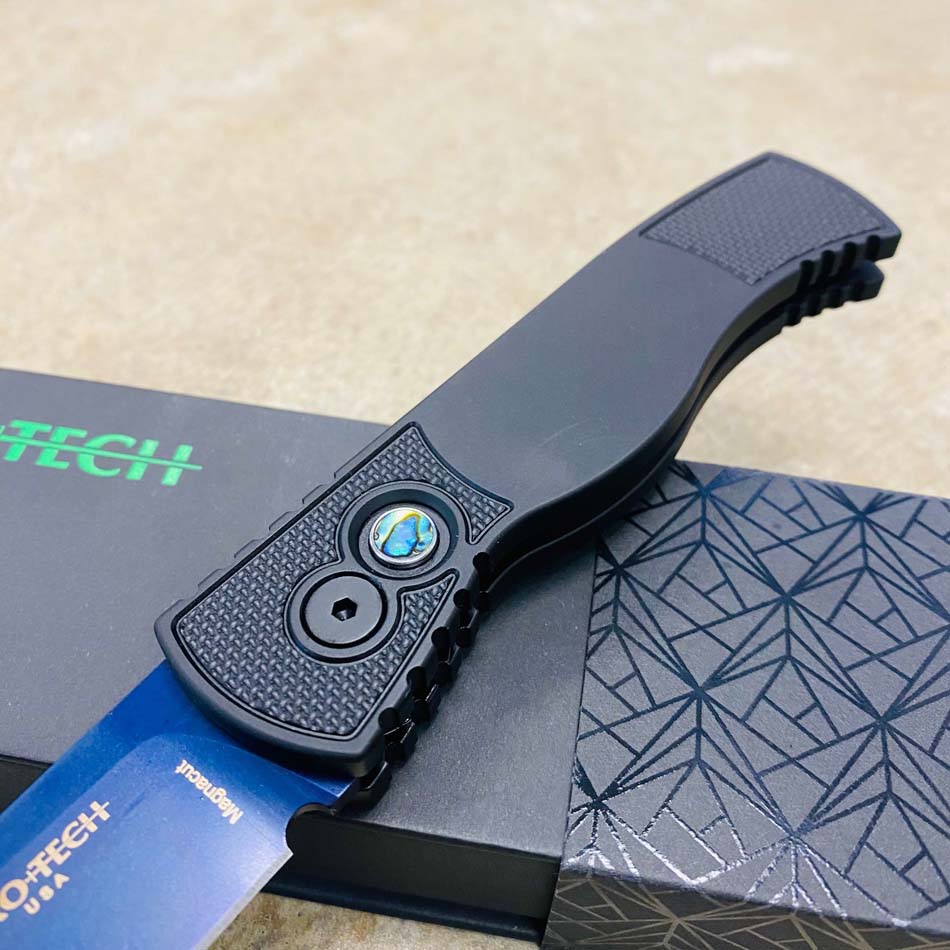 Protech T203-SB Tactical Response 2 Drop Point 3.0" Sapphire Blue ...