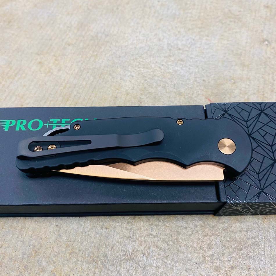 Protech TR-5 RG1 Tactical Response 5 Rose Gold Blade Black Handle with ...