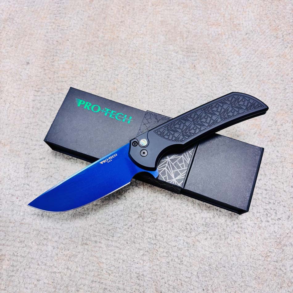 Protech MX106-SB NEXUS 3.25" Sapphire Blue PVD Magnacut Blade, NEXUS ...