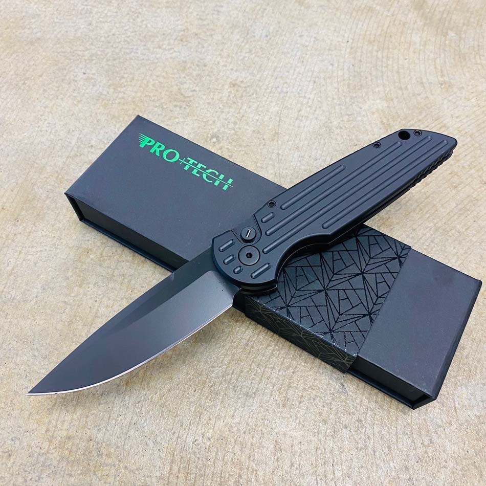 Pro-Tech TR-3 SWAT OPERATOR Clip Point 3.5" Auto Black Handle with ...
